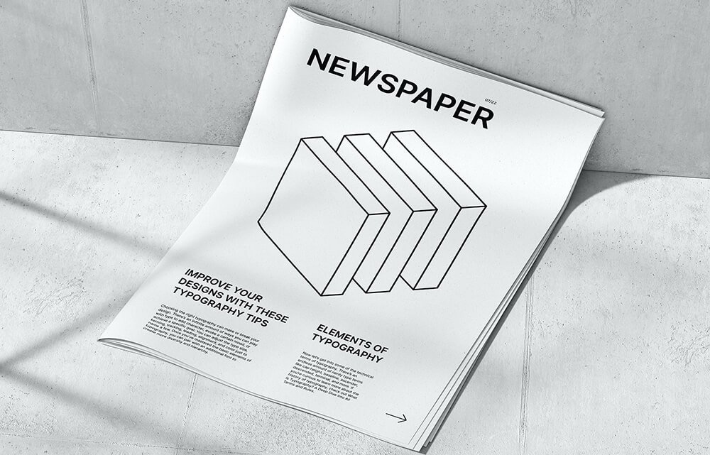 Unique mockup design for newspaper (Demo) - alahlyagncy